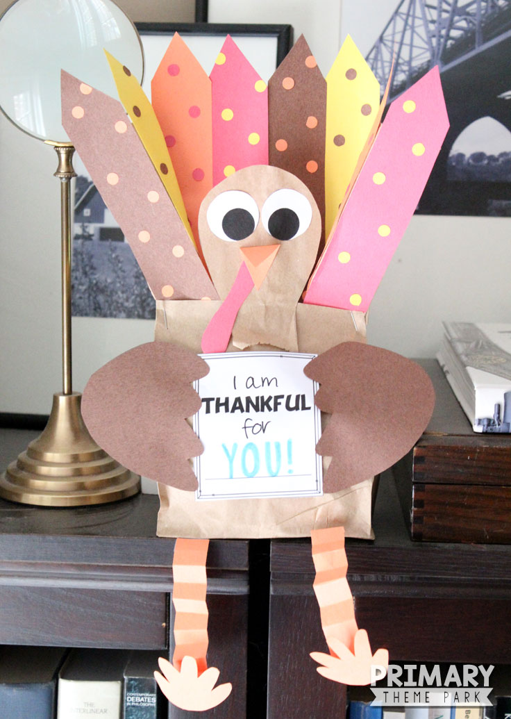 Paper Bag Turkey Craft Primary Theme Park