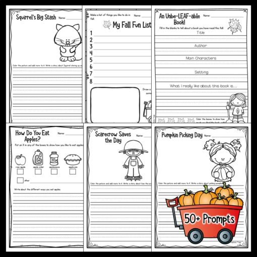 Fall Writing Craftivity Primary Theme Park