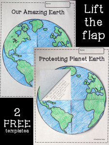 Earth Lift-the-Flap Printable Template - Primary Theme Park