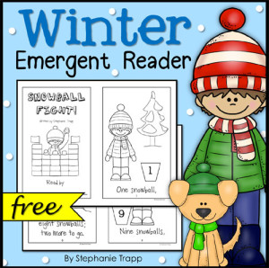 FREE Winter Emergent Reader - Primary Theme Park