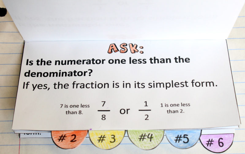 Simplifying Fractions Worksheet and Template