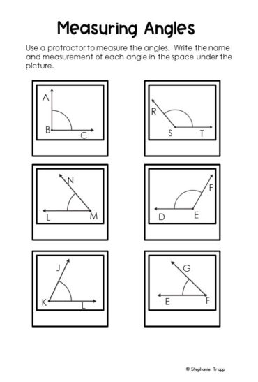 Angle Activities: The Angle Family Album - Primary Theme Park