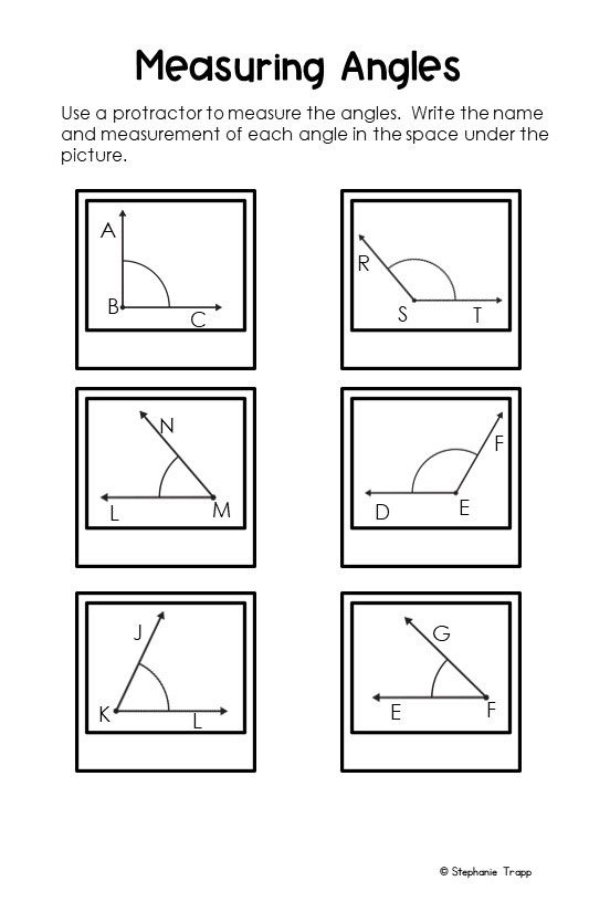 Angle Activities: The Angle Family Album - Primary Theme Park