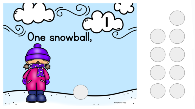 Winter Emergent Reader for Kindergarten - Primary Theme Park