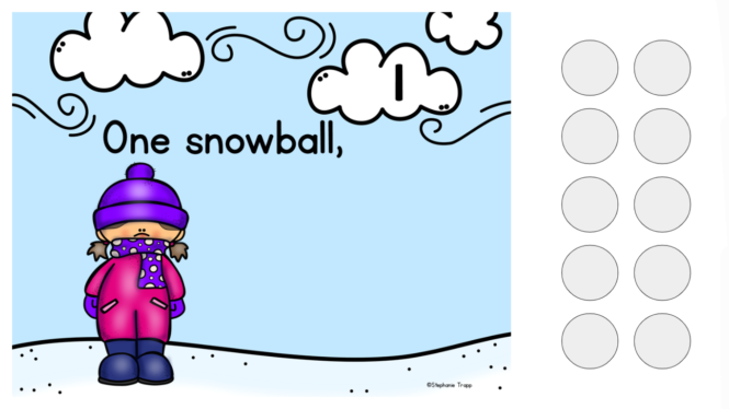 Winter Emergent Reader for Kindergarten - Primary Theme Park