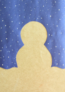 Textured Snowman Craft - Primary Theme Park