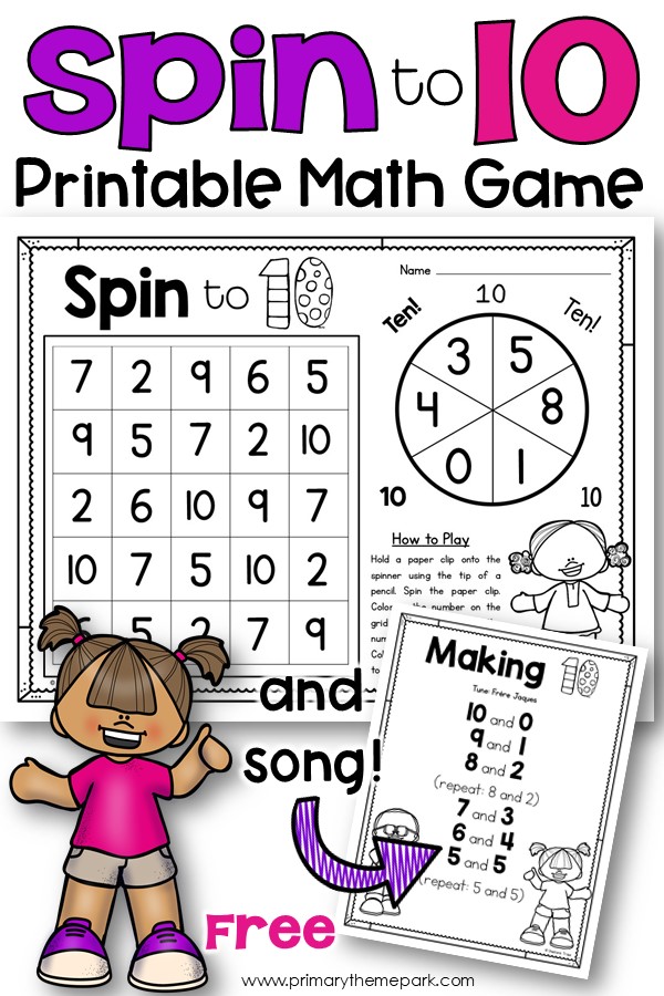 Making 10 Activities - Primary Theme Park