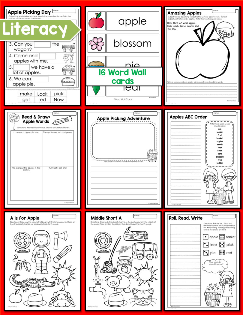 Apple Unit for Kindergarten and First Grade - Primary Theme Park