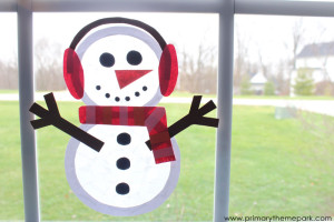 Suncatcher Snowman Craft - Primary Theme Park