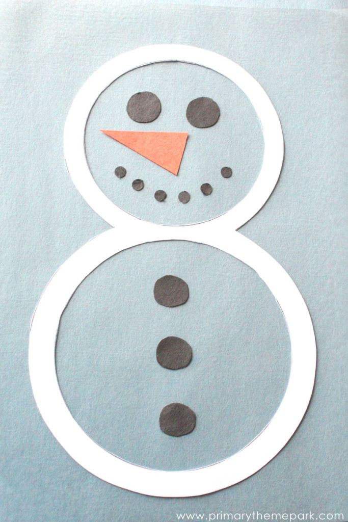 Suncatcher Snowman Craft - Primary Theme Park