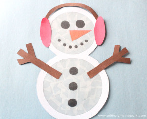 Suncatcher Snowman Craft - Primary Theme Park