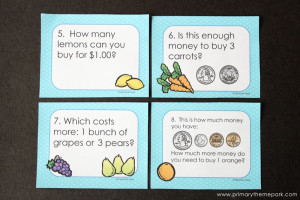 Money Activities for Second Grade - Primary Theme Park