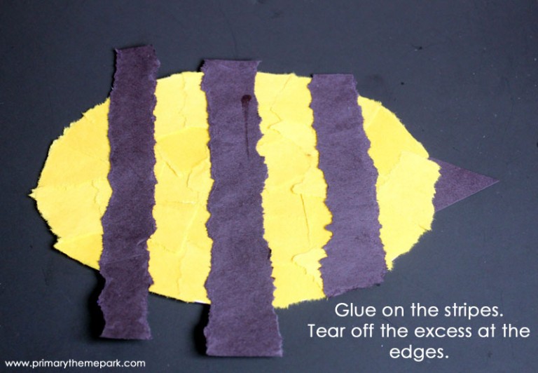 Bee Craft Template - Primary Theme Park