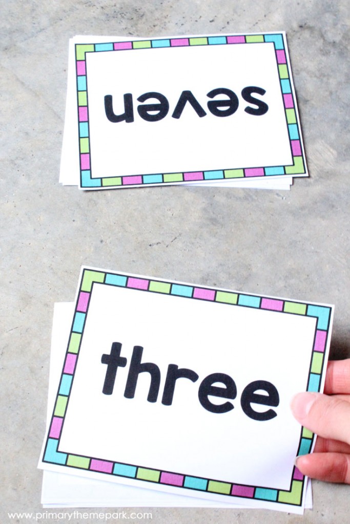 Number Sight Words - Primary Theme Park