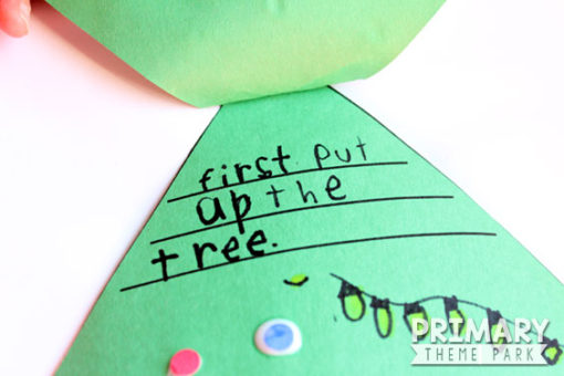 How to Decorate a Christmas Tree Writing Activity - Primary Theme Park