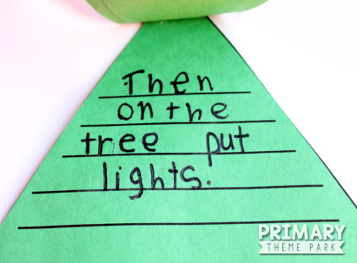 How to Decorate a Christmas Tree Writing Activity - Primary Theme Park