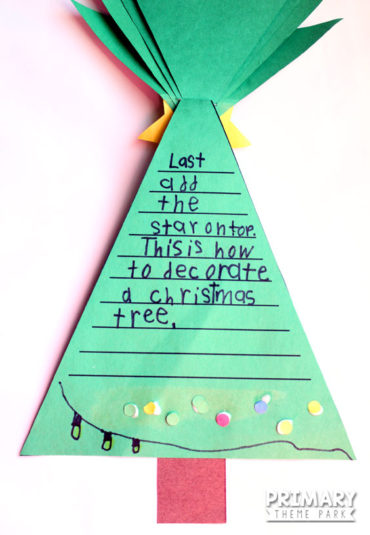 How to Decorate a Christmas Tree Writing Activity - Primary Theme Park