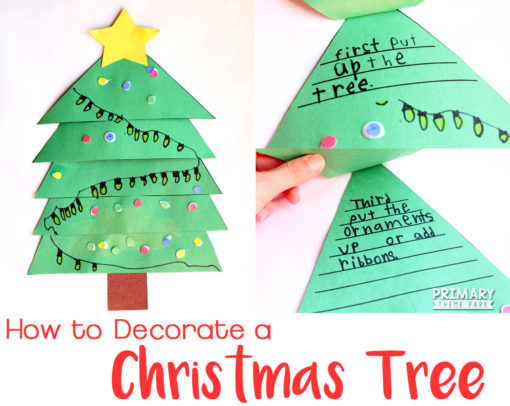 How to Decorate a Christmas Tree Writing Activity - Primary Theme Park