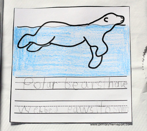 Polar Bear Paper Bag Book Craft - Primary Theme Park