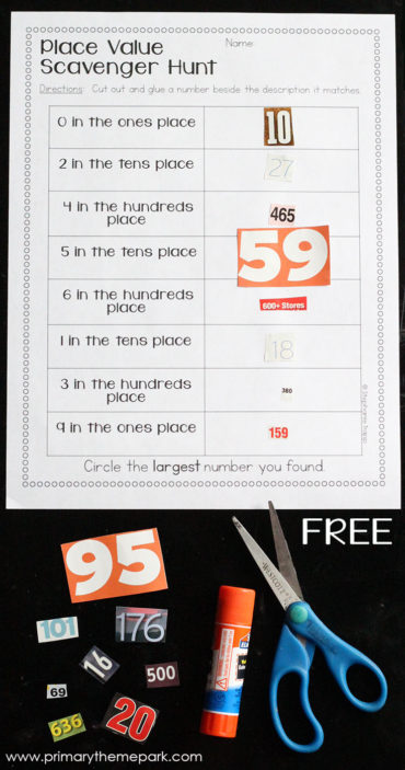 Place Value Games for First Grade - Primary Theme Park