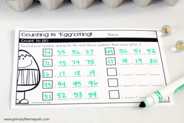 Egg Carton Math Games First Grade - Primary Theme Park