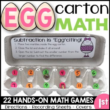 Egg Carton Math Games First Grade - Primary Theme Park