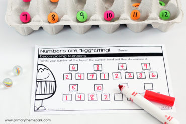 Egg Carton Math Games First Grade - Primary Theme Park