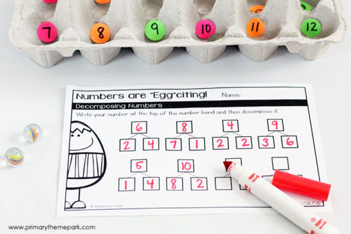 Egg Carton Math Games First Grade - Primary Theme Park