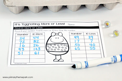 Egg Carton Math Games First Grade - Primary Theme Park
