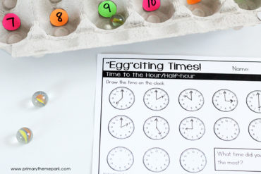 Egg Carton Math Games First Grade - Primary Theme Park