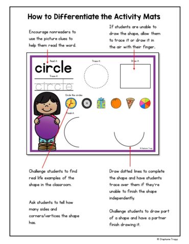 2D Shapes Activities for Kindergarten - Primary Theme Park