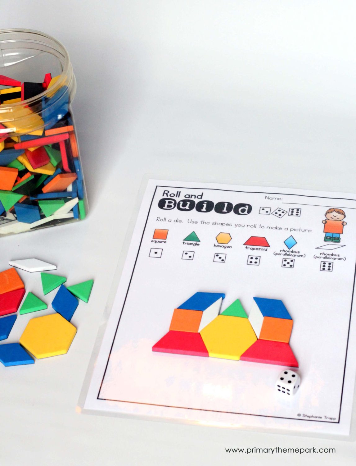 2D Shapes Activities for Kindergarten - Primary Theme Park