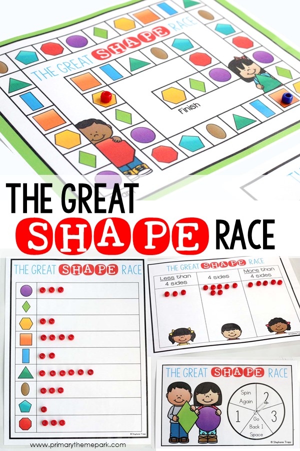 2D Shapes Activities for Kindergarten - Primary Theme Park