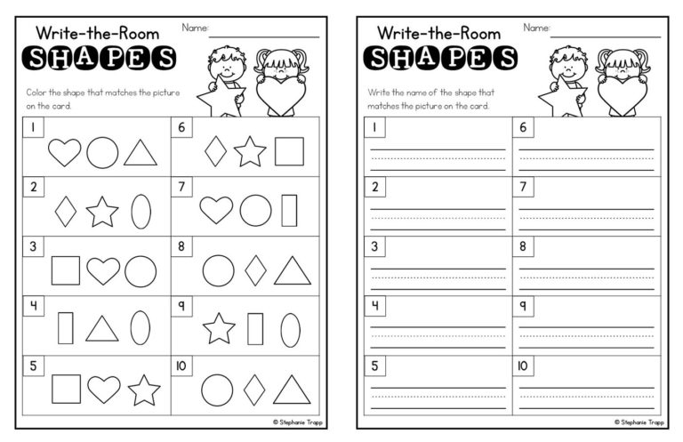 2D Shapes Activities for Kindergarten - Primary Theme Park