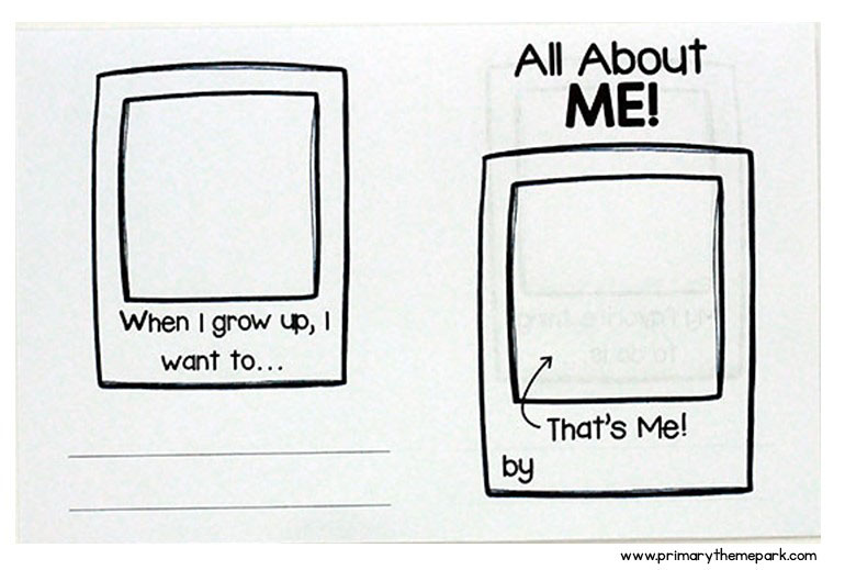 All About Me Free Printable - Primary Theme Park