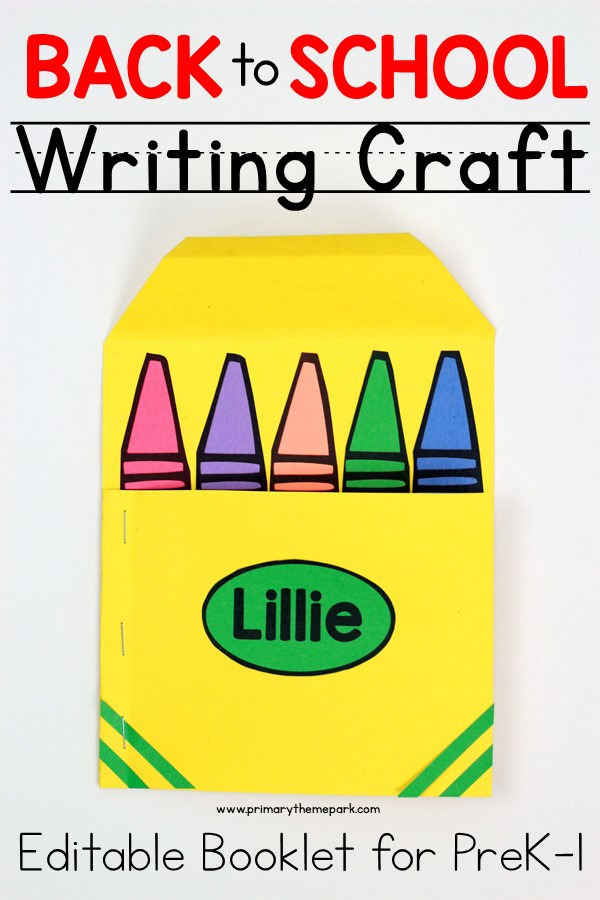 Back to School Writing Craft - Primary Theme Park