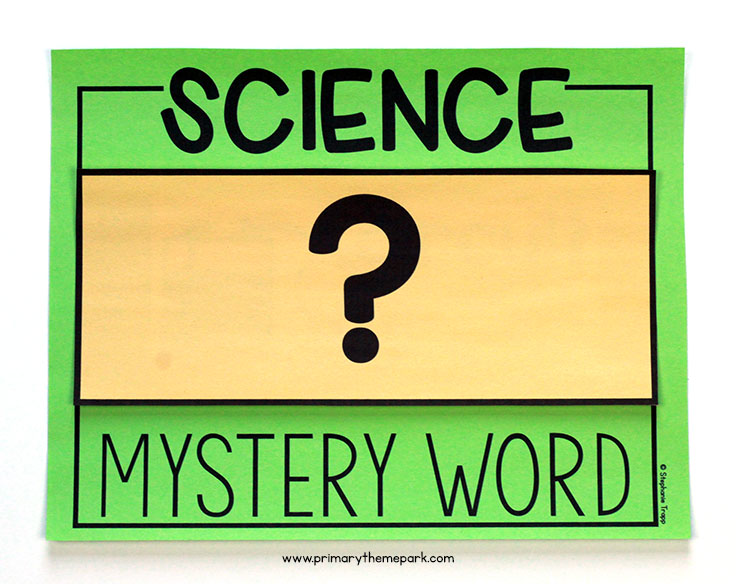 Science Word Wall Ideas - Primary Theme Park