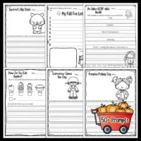 Fall Writing Craftivity - Primary Theme Park