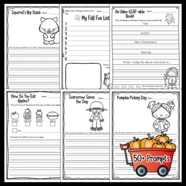 Fall Writing Craftivity - Primary Theme Park