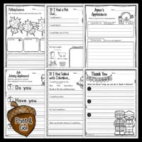 Fall Writing Craftivity - Primary Theme Park