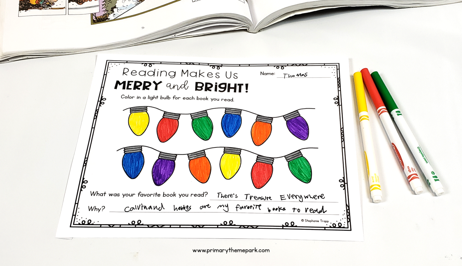 Christmas Bulletin Board Idea - Primary Theme Park