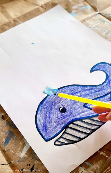 Whale Art Project for Kindergarten and First Grade - Primary Theme Park