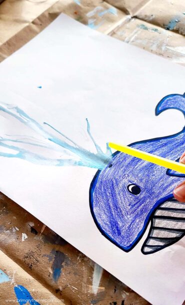 Whale Art Project for Kindergarten and First Grade - Primary Theme Park