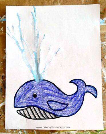 Whale Art Project for Kindergarten and First Grade - Primary Theme Park