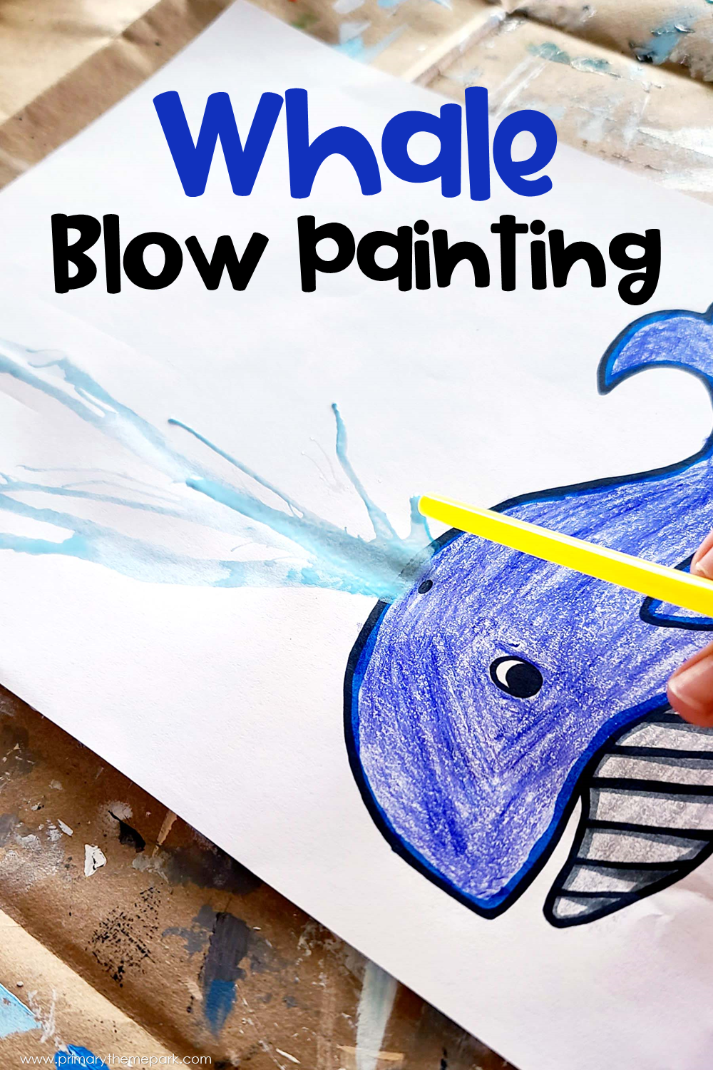Whale Art Project For Kindergarten And First Grade Primary Theme Park