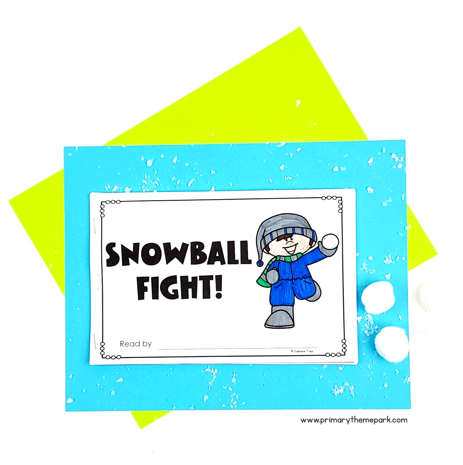 Winter Emergent Reader for Kindergarten - Primary Theme Park