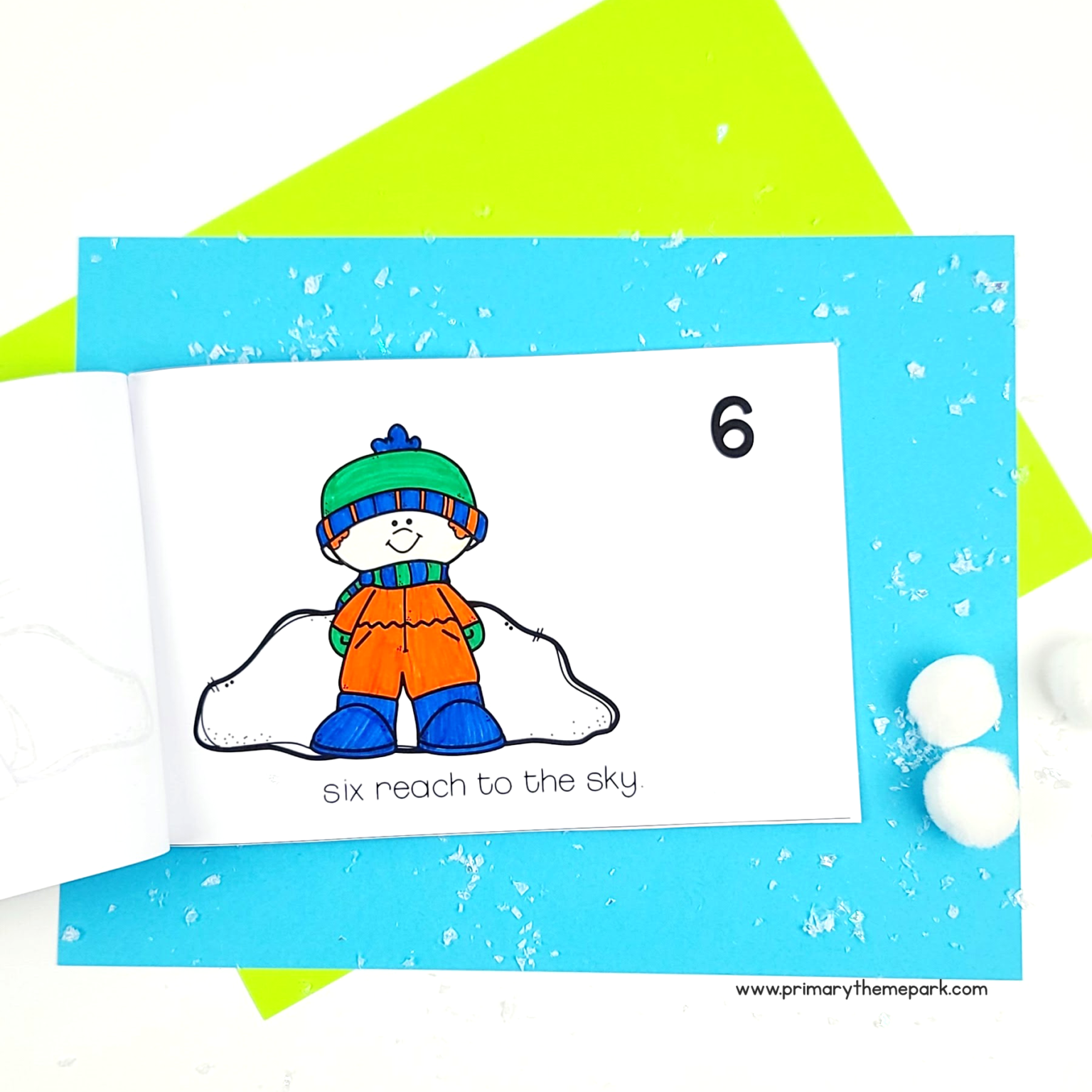 Winter Emergent Reader for Kindergarten - Primary Theme Park