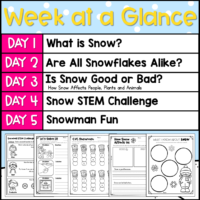 Snow Unit for Kindergarten and First Grade - Primary Theme Park
