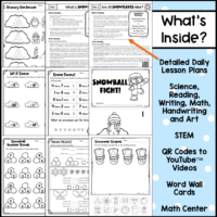 Snow Unit for Kindergarten and First Grade - Primary Theme Park
